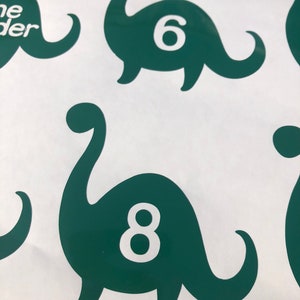 Vinyl Classroom Line up Number Decals With Line Leader and Caboose ...