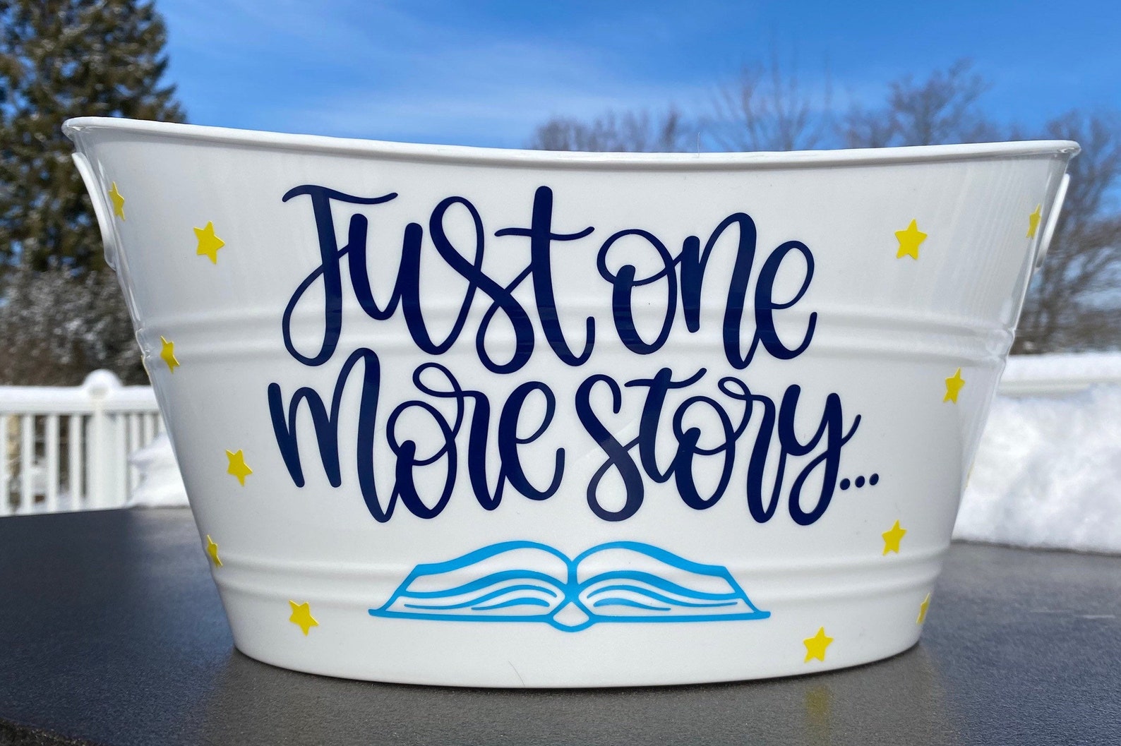 Adorable Book Storage Baskets Personalized Bins Custom - Etsy