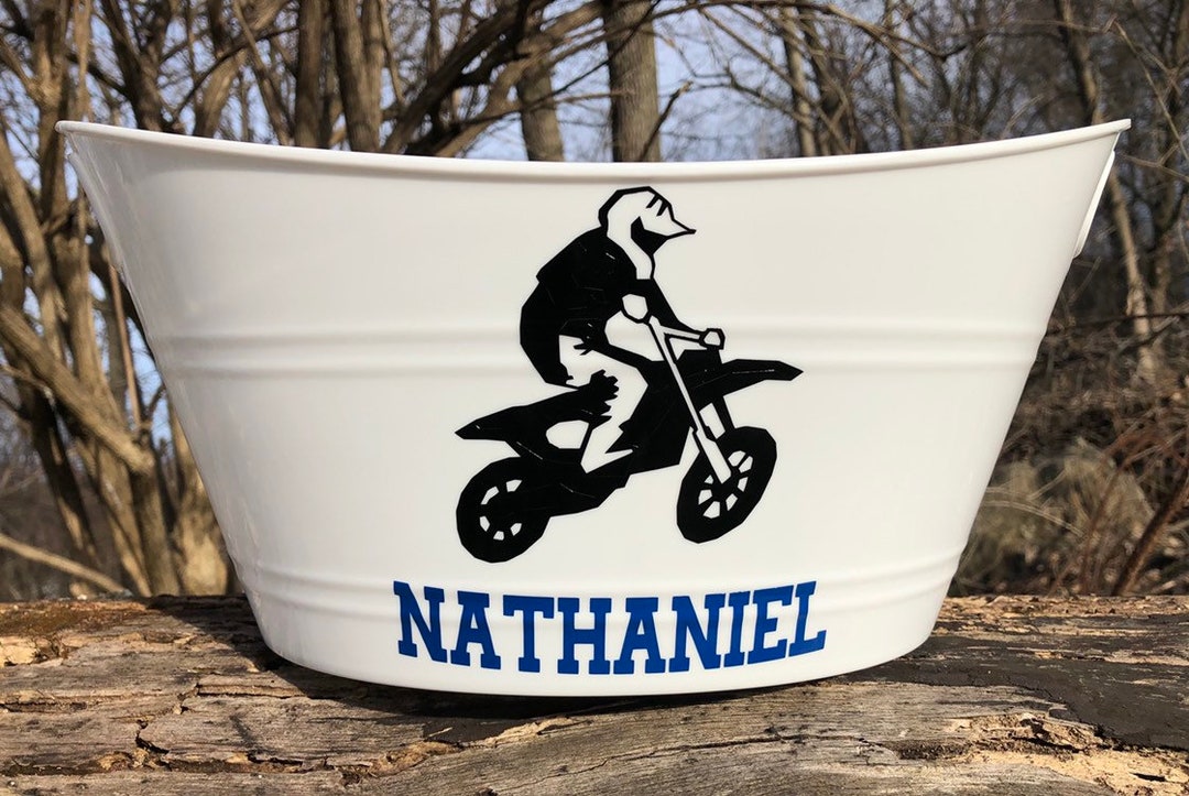 Dirt Bike, Motorcross, Motorcycle Personalized Baskets, Easter Basket ...