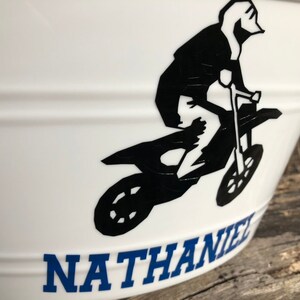 Dirt Bike, Motorcross, Motorcycle Personalized Baskets, Easter Basket ...