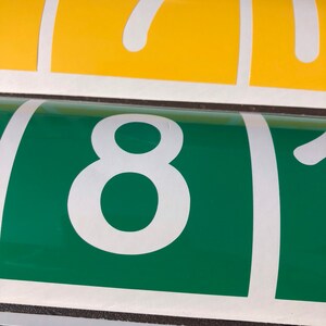 Vinyl Classroom Line up Number Decals With Line Leader and Caboose ...