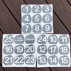Vinyl Classroom 'stepping Stones' Line up Number Decals With Line ...