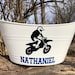 Dirt Bike, Motorcross, Motorcycle Personalized Baskets, Easter Basket ...