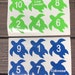 Vinyl Classroom Line up 'sea Turtle' Number Decals With Line Leader and ...