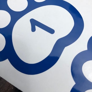 Vinyl Classroom 'paw Print' Line up Number Decals-various Sets ...