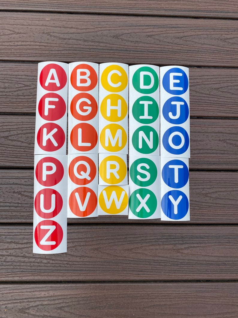Vinyl Classroom Alphabet Decals-various Sizes Available to - Etsy