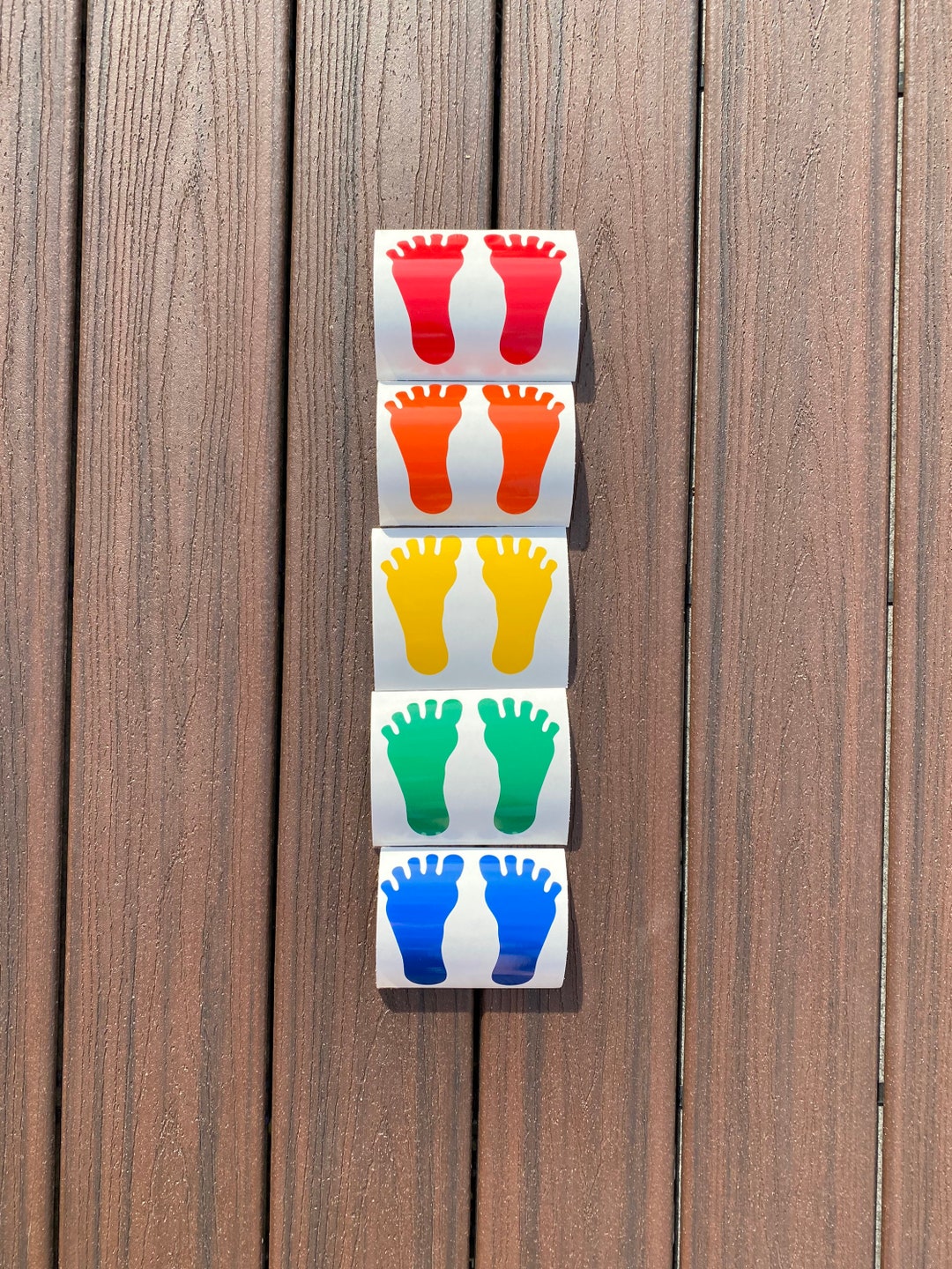 Vinyl Footprint Classroom Line up Number Decals-various Sets Available ...