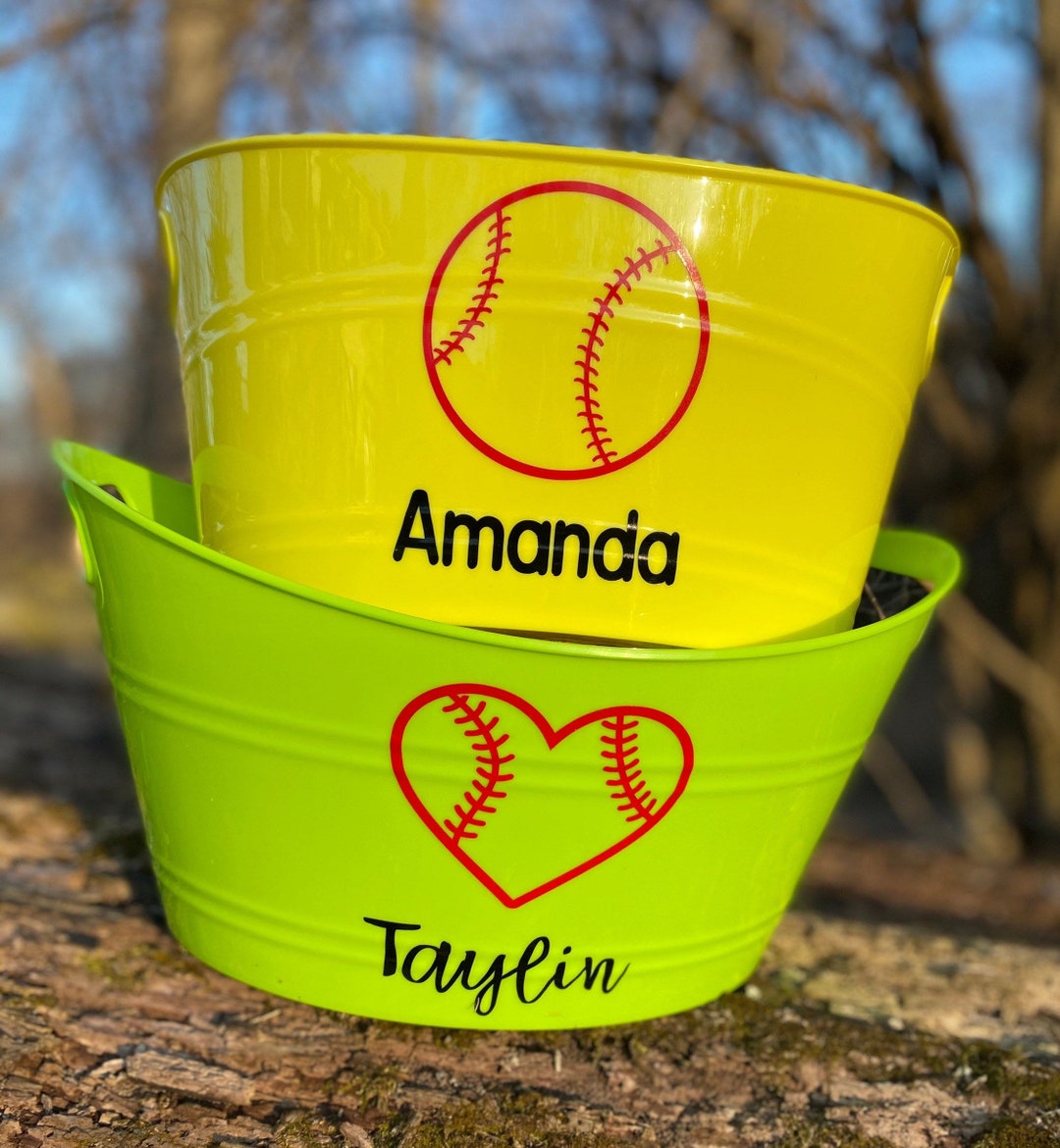 Personalized Baseball/softball Baskets, Easter Basket, Personalized ...