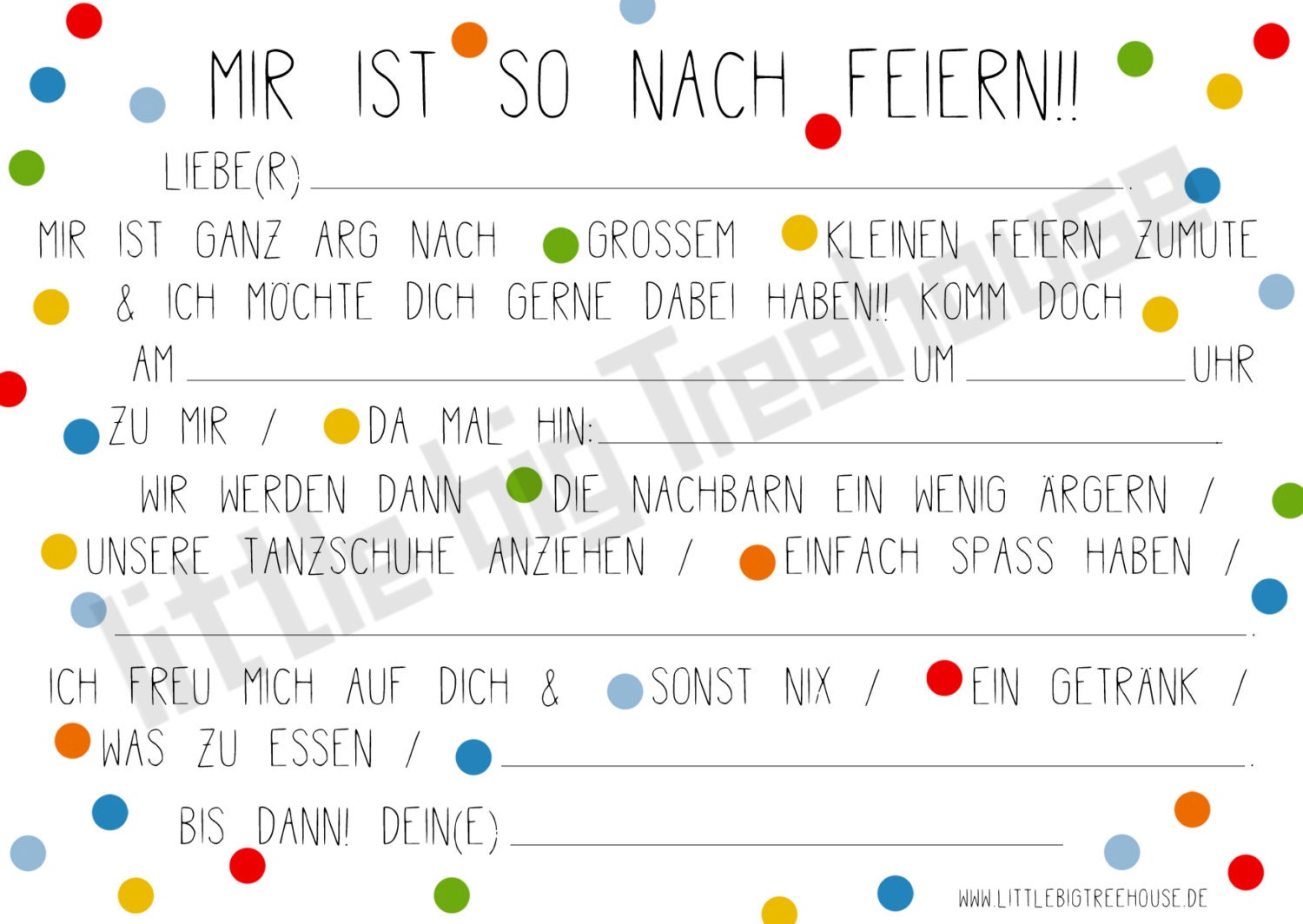 I Feel Like Celebrating 50-sheet Invitation Pad // Recycled - Etsy