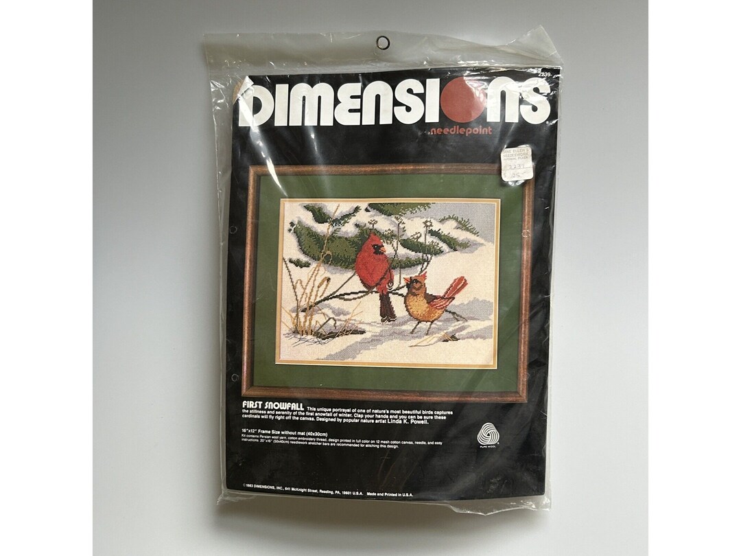 Vintage 1983 Dimensions Needlepoint Kit, 