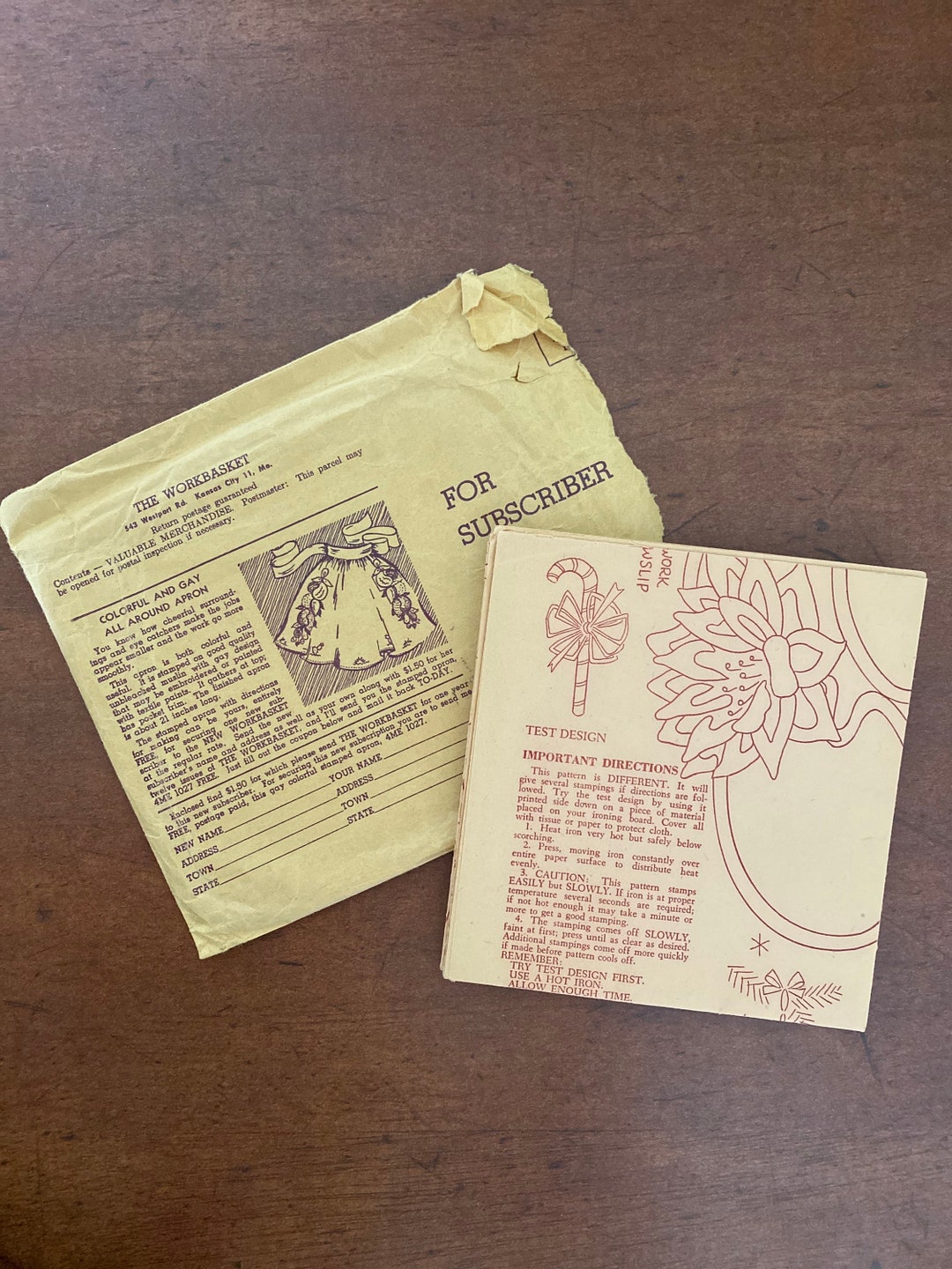 Vintage 1930s–50s Workbasket Image Transfers, Retro Embroidery Patterns ...