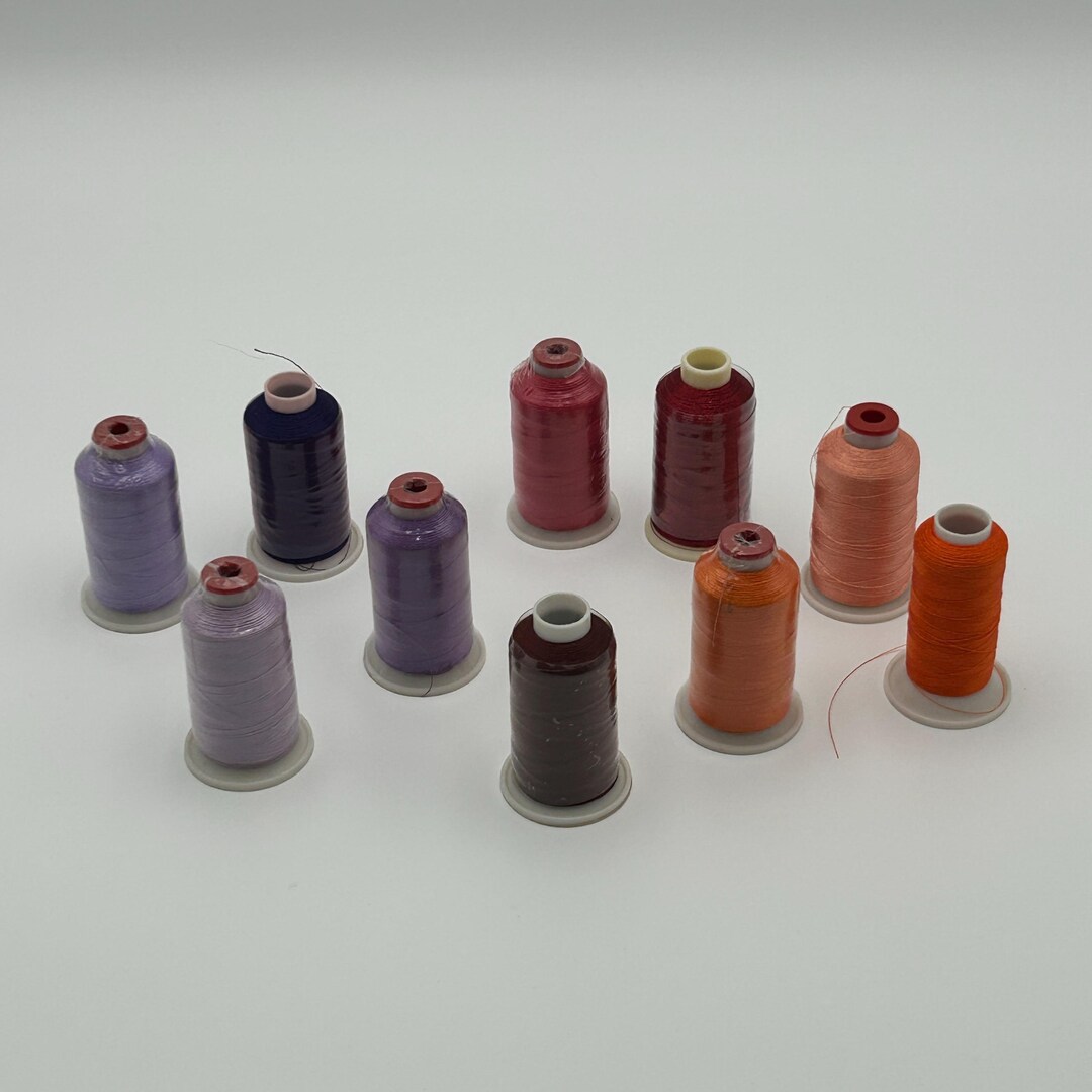 10 Spools of Threadelight 40 Weight Polyester Embroidery Thread ...