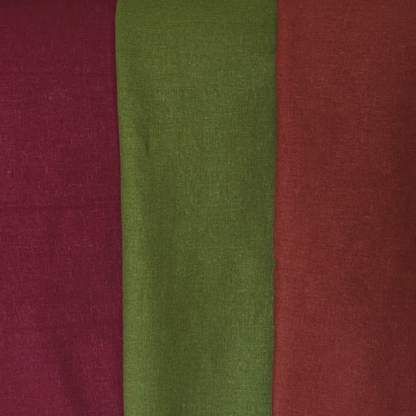 Linen Rust Fabric - Etsy