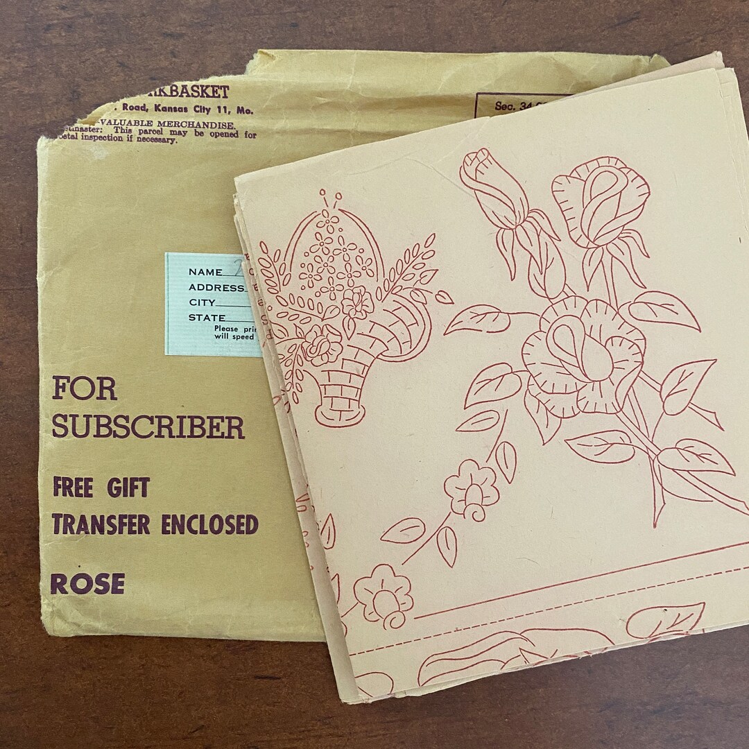 Vintage 1930s–50s Workbasket Image Transfers, Embroidery Patterns ...