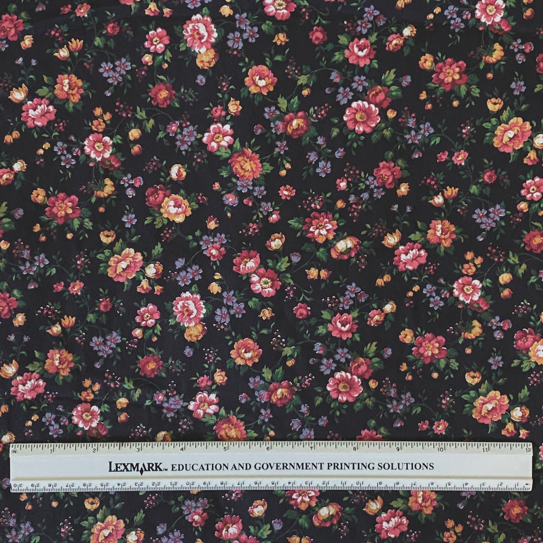 Vintage, Sharon Kessler, Concord Fabrics, Multicolor Floral, Quilting ...
