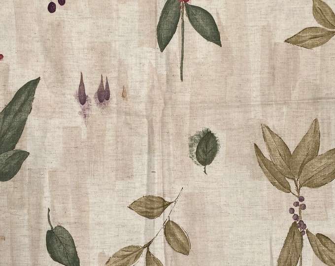 Vintage 1995, 5th Avenue Designs, Large Floral, Purple, Green, Tan ...