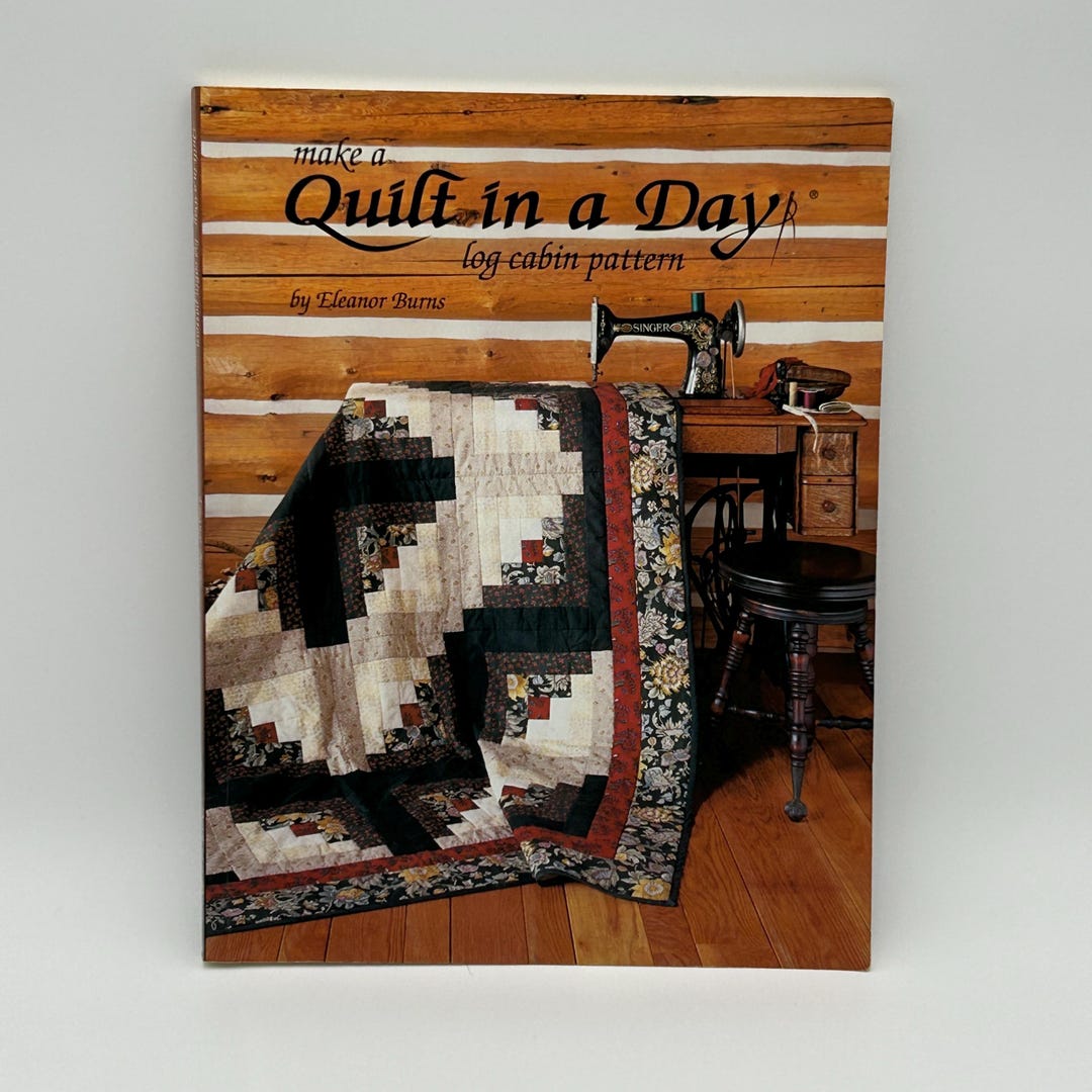 Make a Quilt in a Day Log Cabin Pattern Paperback Book Eleanor Burns ...