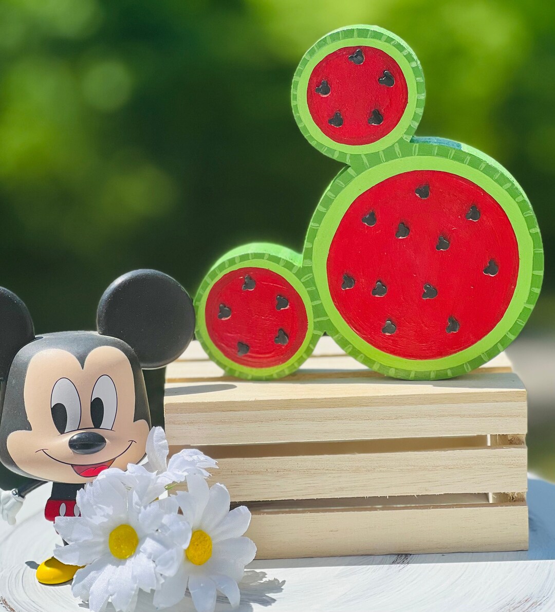 Disney Inspired Mouse Summer Watermelon Fruit Tiered Tray Decor - Etsy