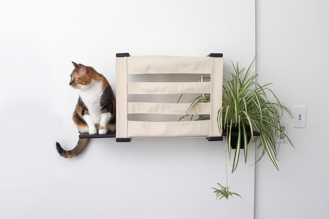 Deluxe Cat Cubby Planter or Cat Cubby Feeder Cat Furniture Cat Hammock ...