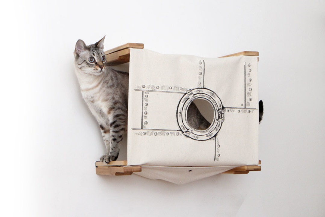 Cat Wall Cubby, Cat Wall Furniture, Cat House, Cat Condo, Cat Cubby ...