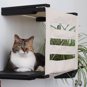 Deluxe Cat Cubby Planter or Cat Cubby Feeder Cat Furniture Cat Hammock ...