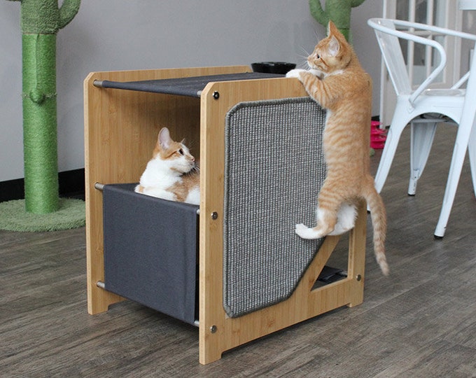 Etsy Design Awards Winner 2022 Rectangular Cat House, Large Cat House ...