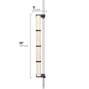 Cat Scratching Pole - Cat Furniture Wall Mounted Cat Sisal Pole Cat ...