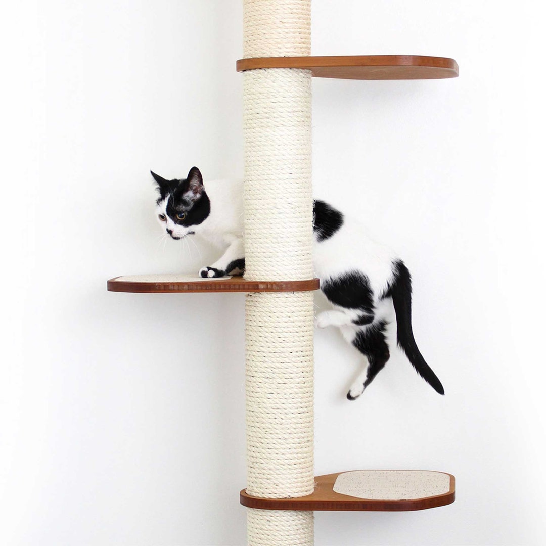 Deluxe Sisal Pole With Cork Traction Pads - Cat Pole Cat Climb Toy Cat ...