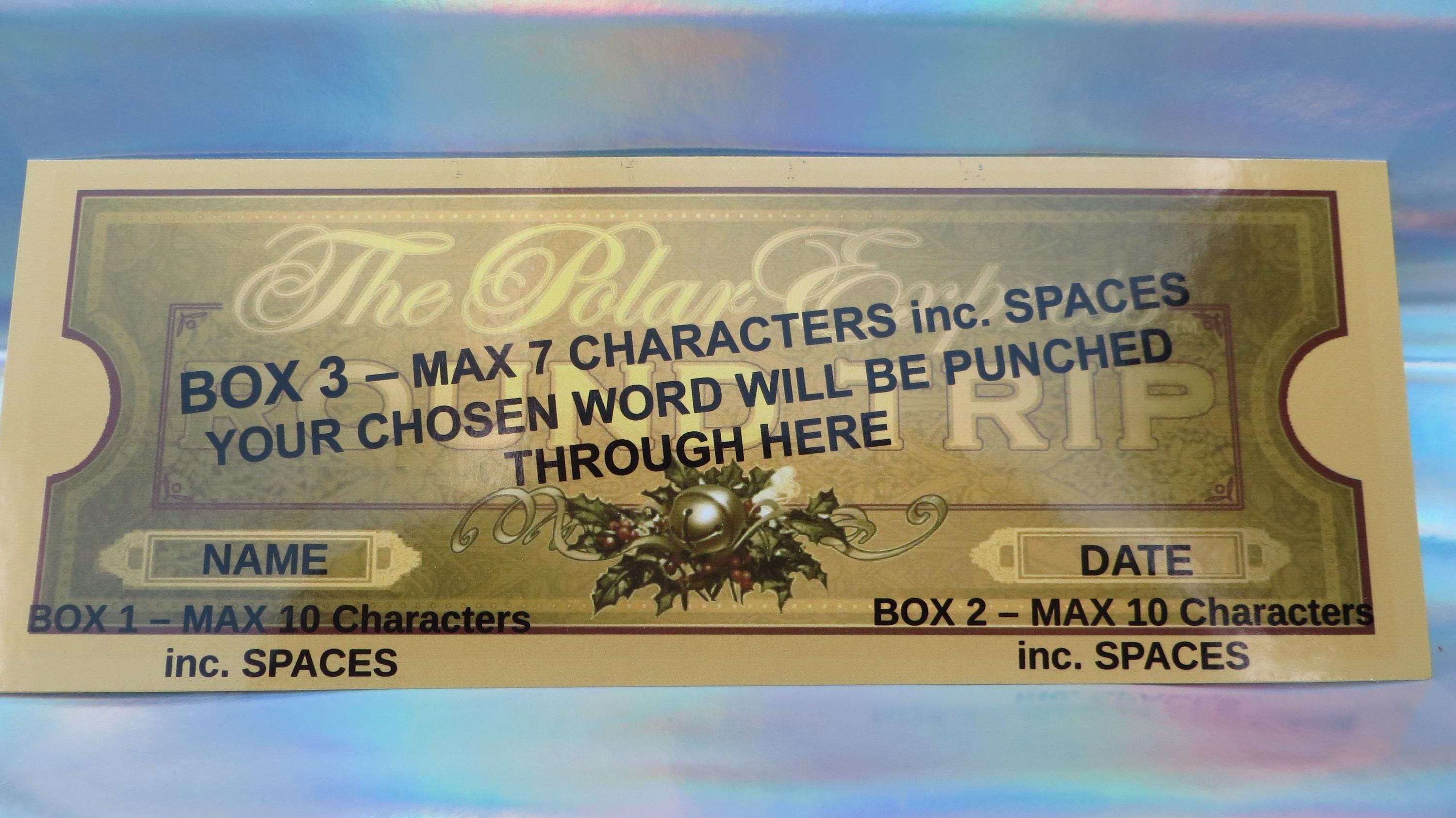 Polar Express Ticket Punch