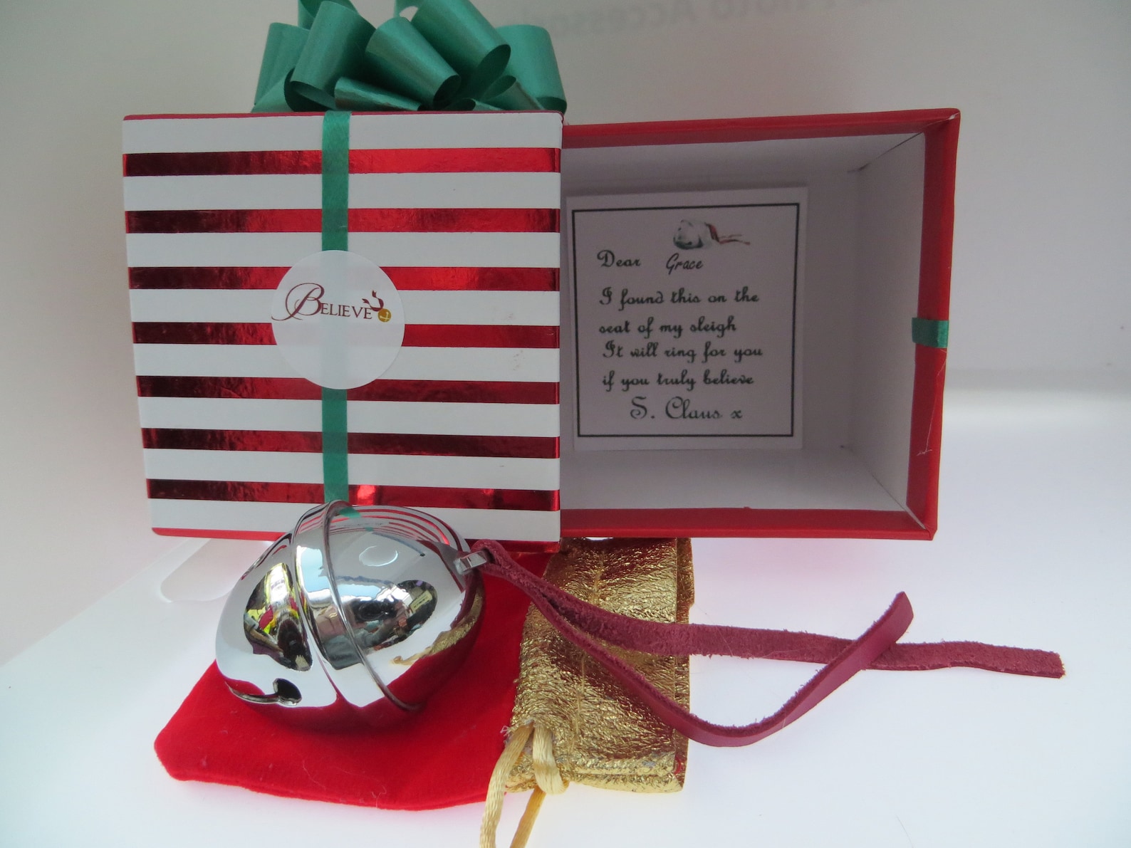 Polar Express Sleigh Bell, Boxed Gift Set, PERSONALISED TICKET the Most ...