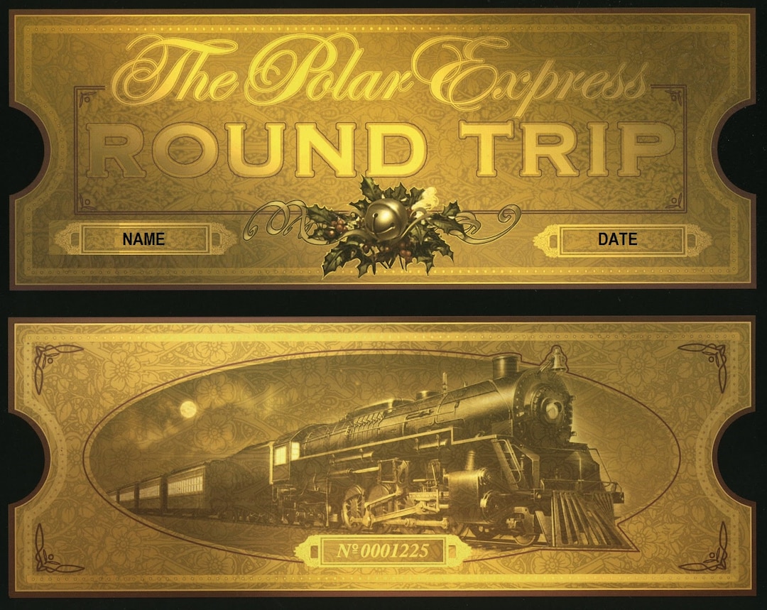 Polar Express Train Ticket With FREE Presentation Wallet - Etsy