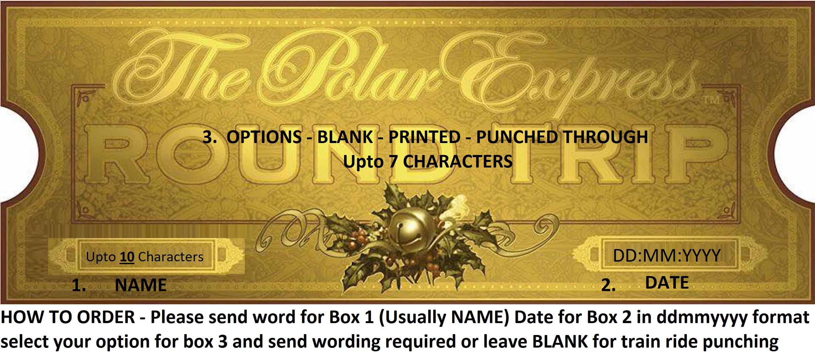 Polar Express Ticket Punch