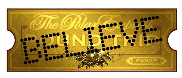 Polar Express Train Ticket PUNCHED Holes ANY Word-any NAME | Etsy UK