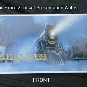 Polar Express Train Ticket PUNCHED Holes - ANY Word-any NAME - Free ...