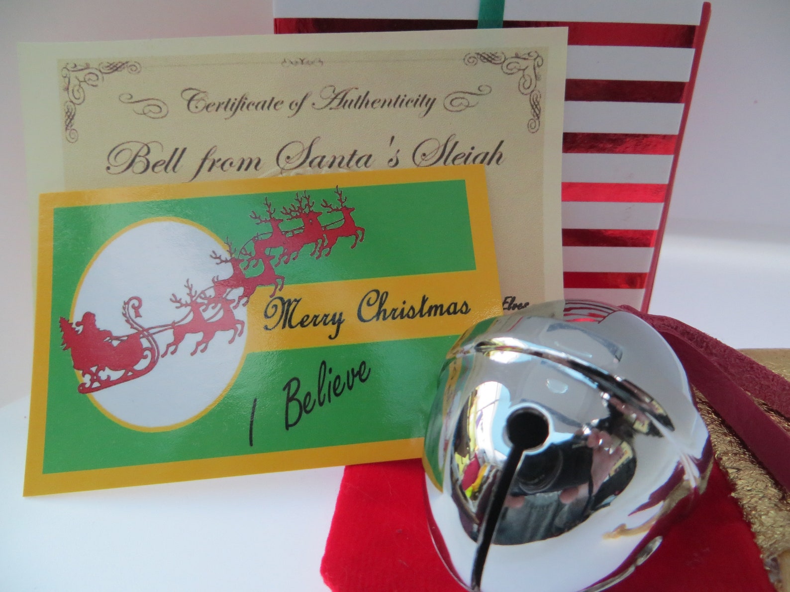 Polar Express Sleigh Bell Boxed Gift Set PERSONALISED TICKET - Etsy UK