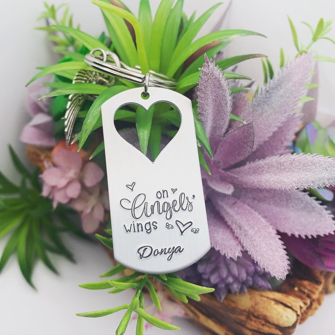 Angel Baby Pregnancy Loss Keychain Baby Loss Angel Key Chain ...