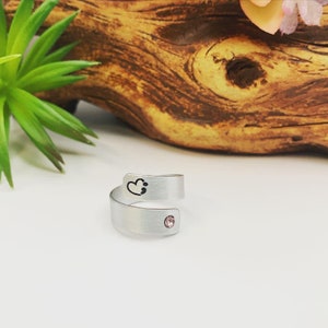 Heart Colon Ring Rings Semicolon Colon Jewelry Heart Semicolon ...