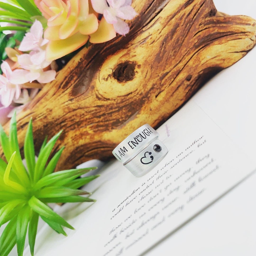 Heart Colon Ring Rings Semicolon Colon Jewelry Heart Semicolon ...