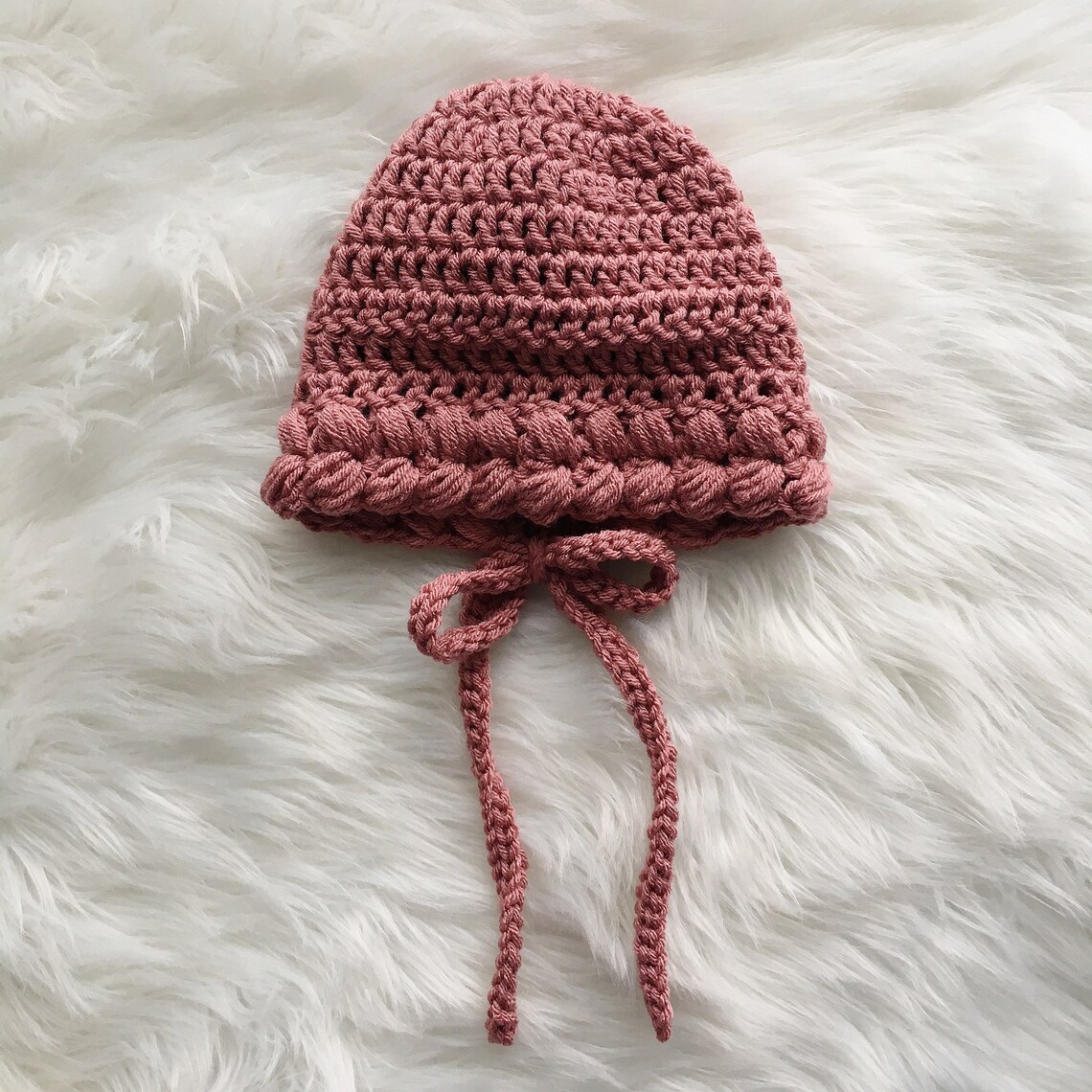 Braided Bonnet in 6 Sizes Crochet Pattern - Etsy