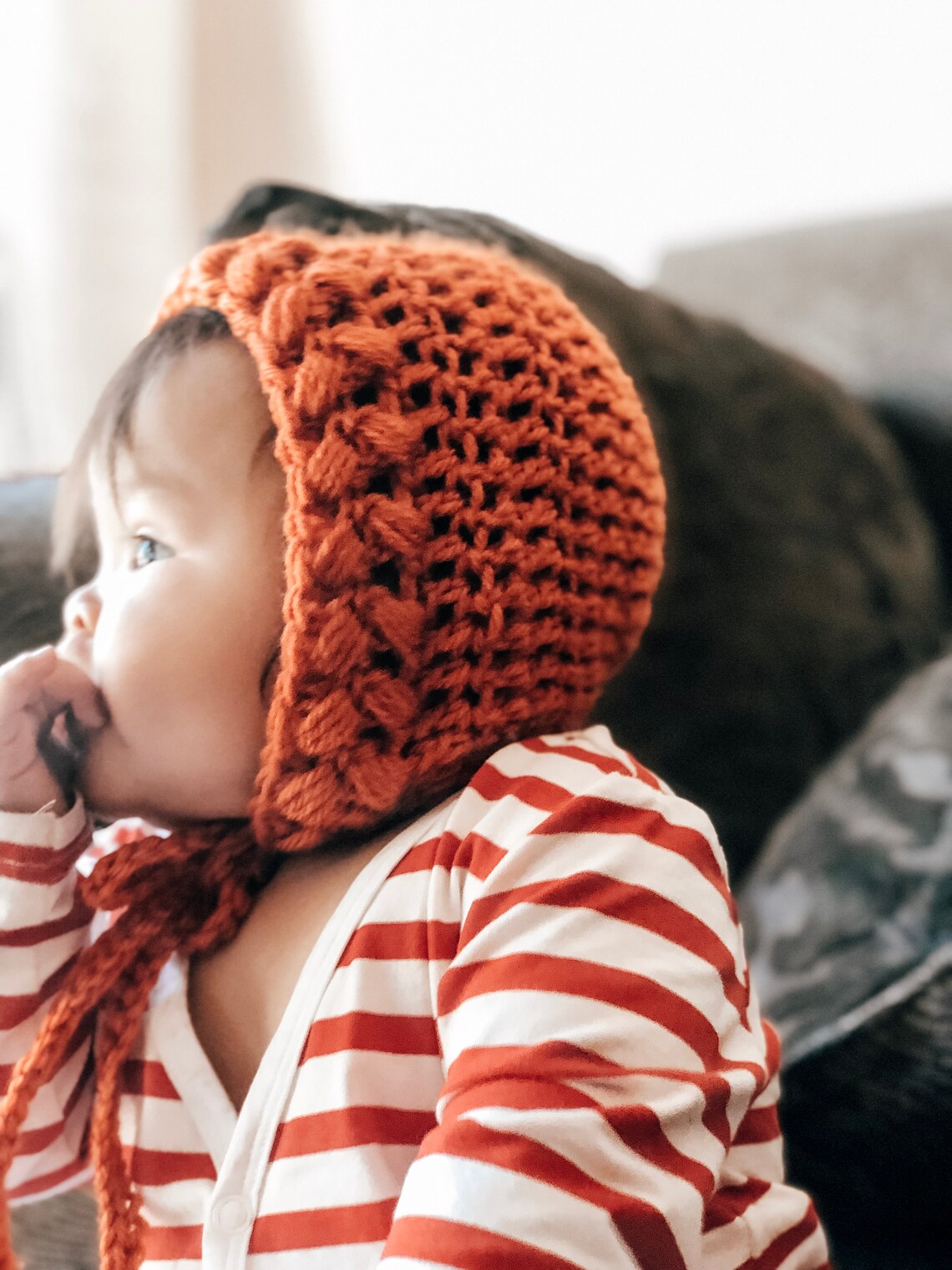 Braided Bonnet in 6 Sizes Crochet Pattern - Etsy