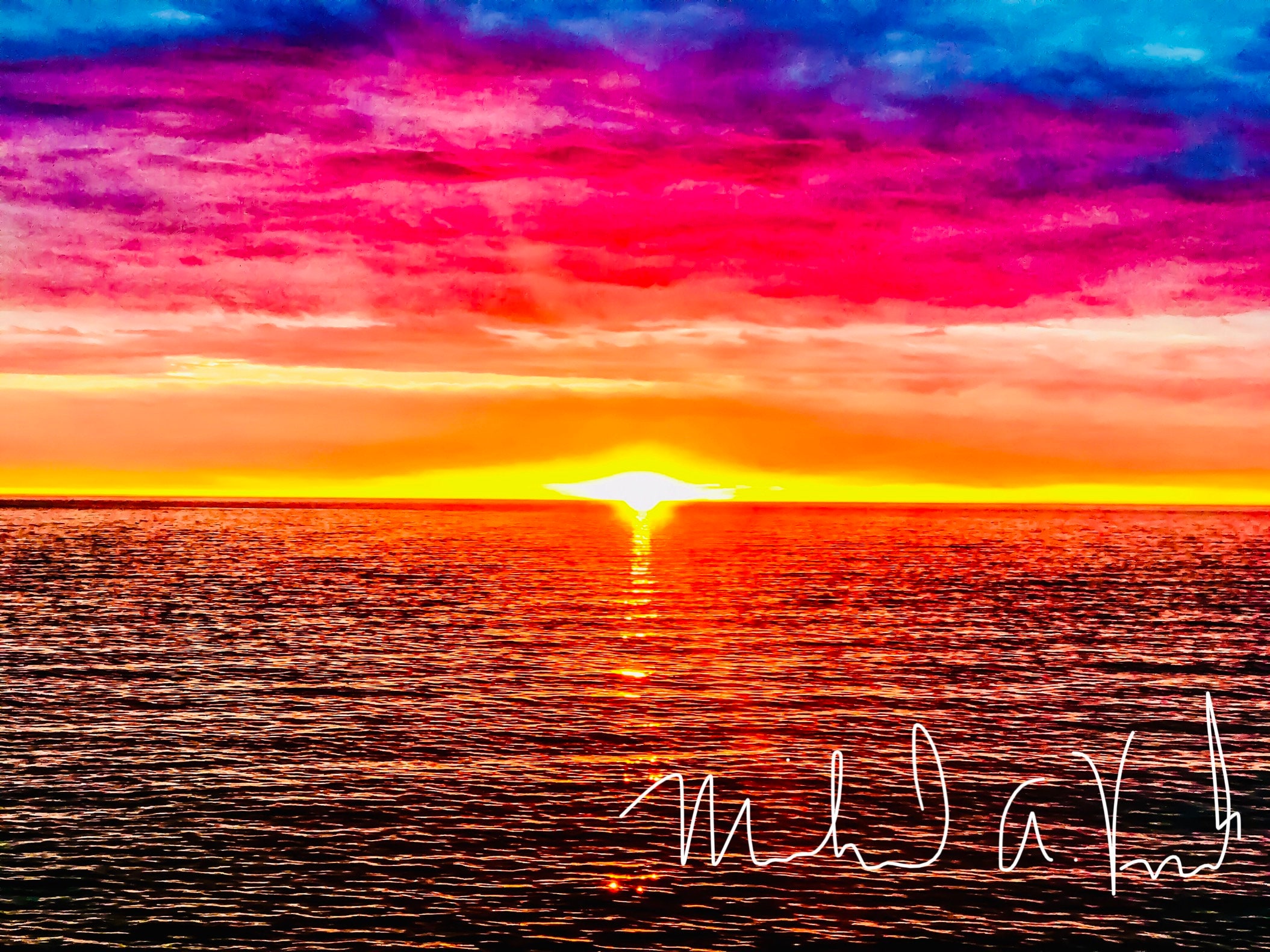 Rainbow Sunset - Etsy