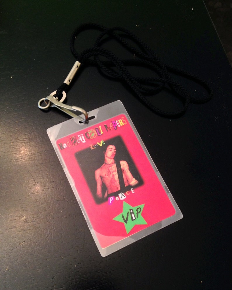 VIP Backstage Pass for the Red Hot Chili Peppers Featuring Sid Vicious ...
