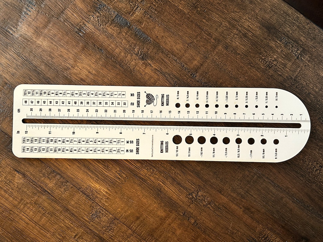 Multi-functional Sock Ruler for Knitting - Essential Tool for Perfect ...