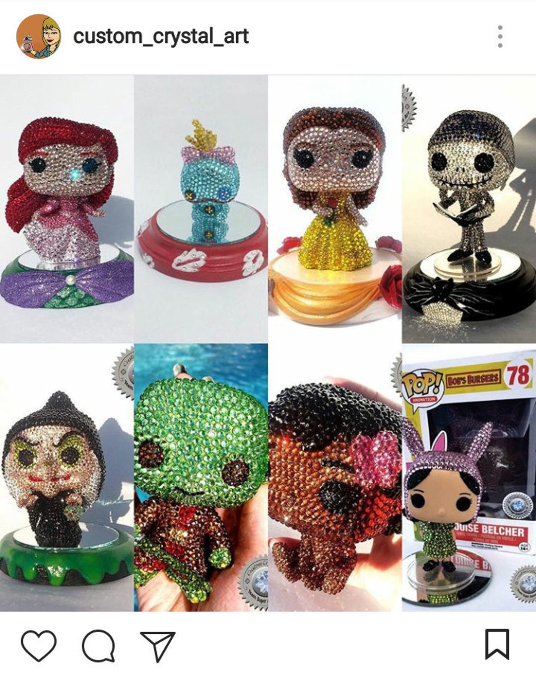 Commission Custom Crystal Funko Pop Funko Pop Covered in Glass Crystals ...