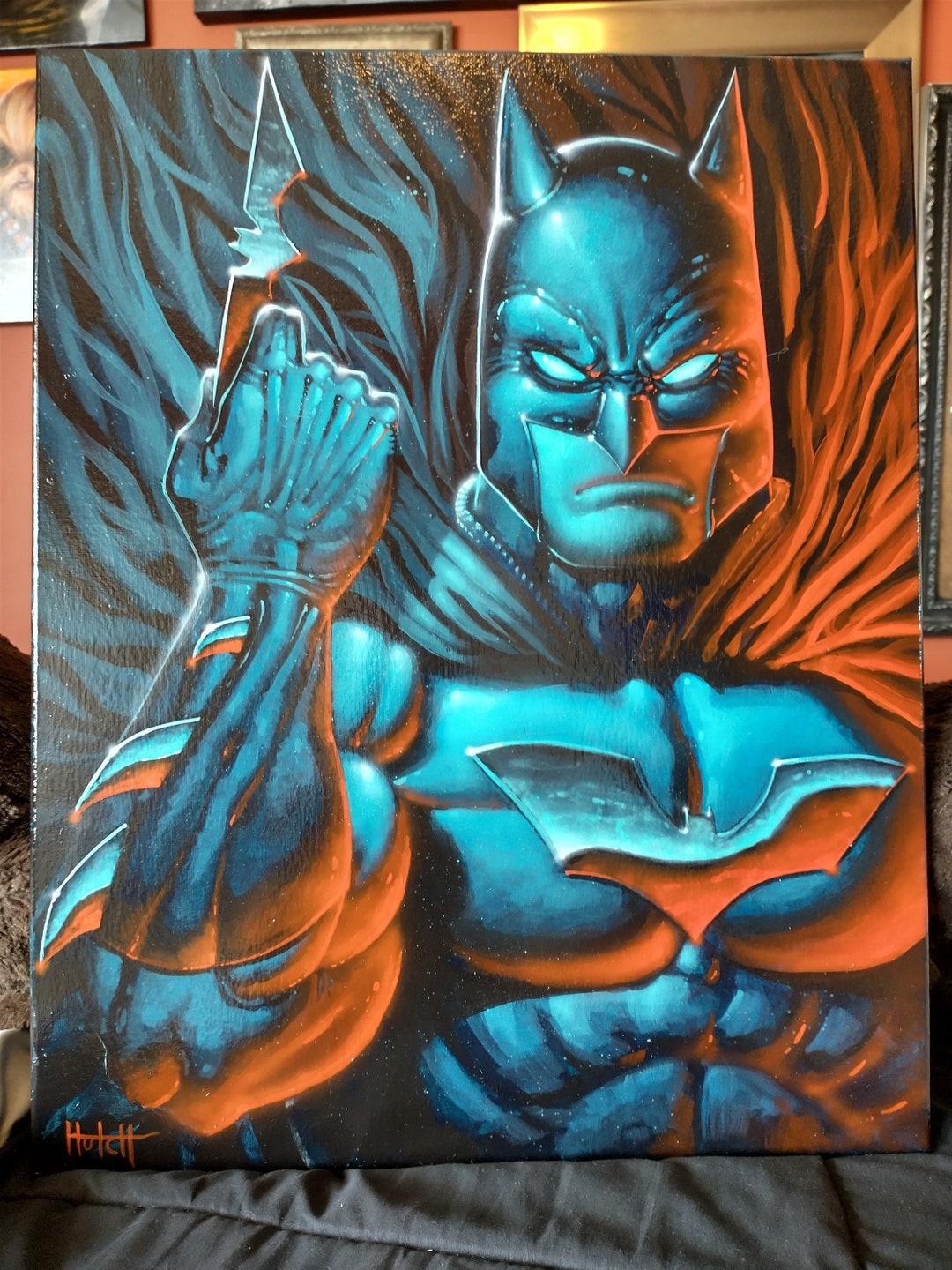 16x20 Inch Batman Acrylic Painting - Etsy
