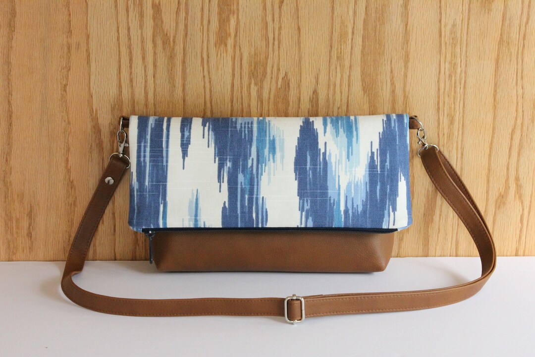 Crossbody Canvas Foldover Bag, Zippered Foldover Bag, Crossbody Canvas ...