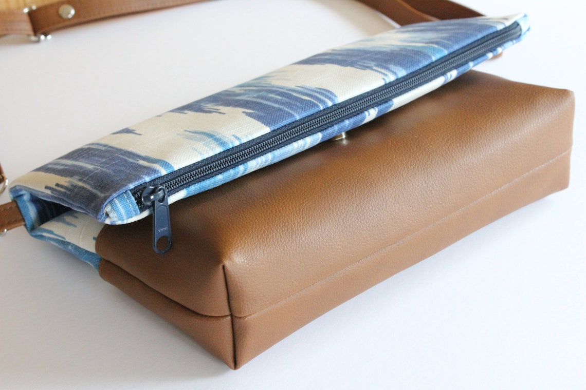 Crossbody Canvas Foldover Bag, Zippered Foldover Bag, Crossbody Canvas ...