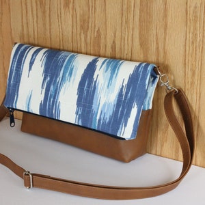 Crossbody Canvas Foldover Bag, Zippered Foldover Bag, Crossbody Canvas ...