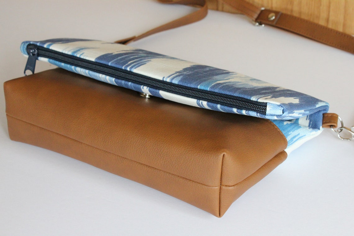 Crossbody Canvas Foldover Bag, Zippered Foldover Bag, Crossbody Canvas ...