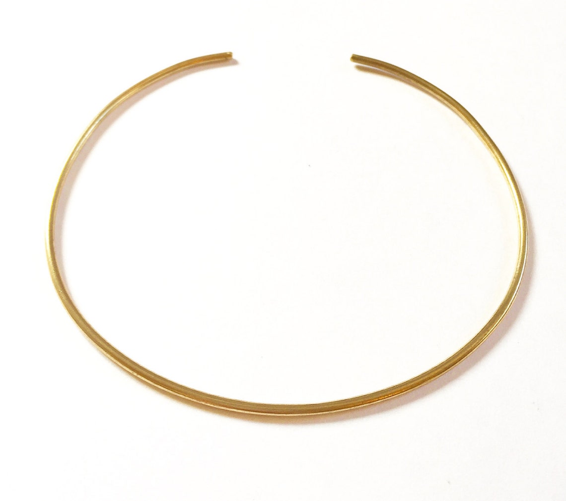 Simple Choker Choker Wire Choker Brass Choker - Etsy